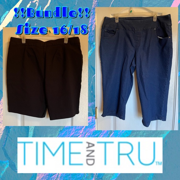 Time and Tru | Shorts | Time And Tru Shorts Bundle Size 618 | Poshmark
